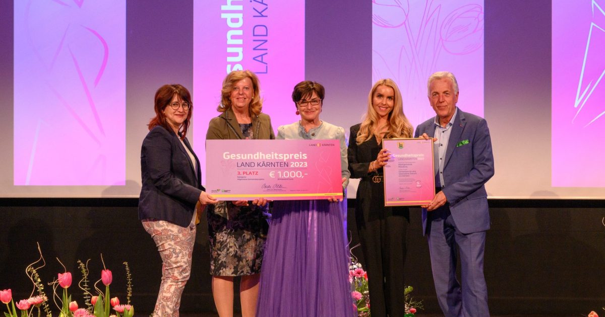 Kärntner Gesundheitspreis für Moosburg – Marktgemeinde Moosburg